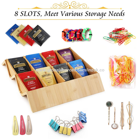 Wholesale Tea Storage Chests Tea Bag Storage Box Wooden Storage Rack ...