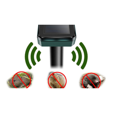 Ultrasonic Pest Control Animal Rodent Solar Powered Mole Repeller For ...