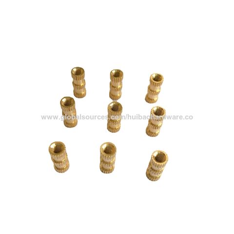 Custom Knurled Copper Nut For Injection Molding Of Tv Casing Injection ...