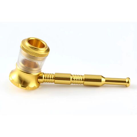 Small Smoking Pot Metal Pipe, Aluminum Alloy Multi-color Surrounding ...