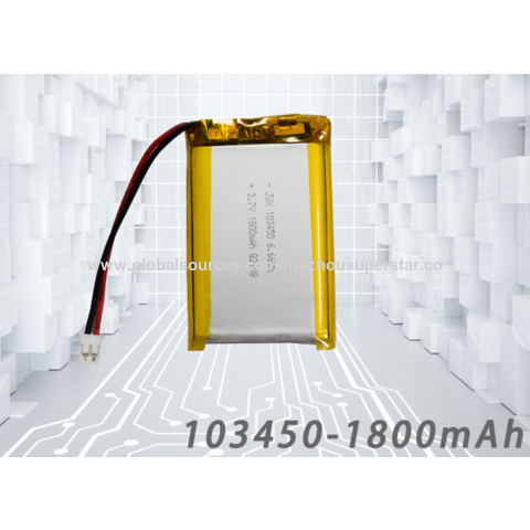 Buy Wholesale China Ul/ce Certified Lithium Polymer Battery 103450 3.7v ...