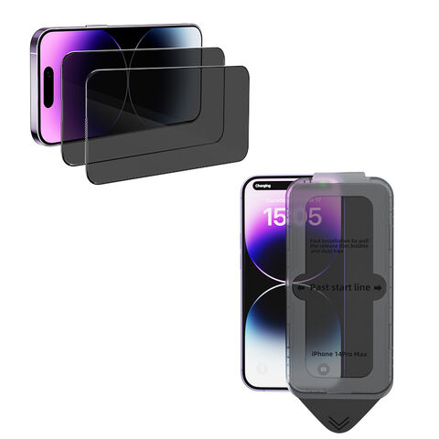 Tempered Glass Film Easy Install Privacy Screen Protector Installation ...