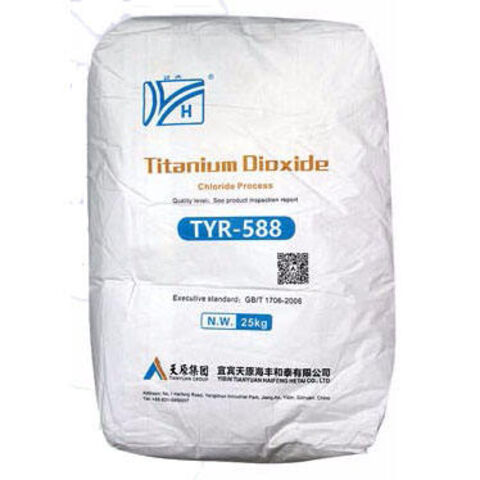 Tio2 White Powder Pw 6 Tyr-588 Chloride Route Rutile Titanium Dioxide ...