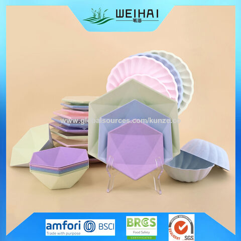 Buy Wholesale China Disposable Party Colorful Plates And Bowls Cheap ...