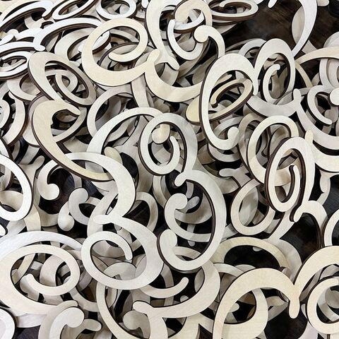 Custom Laser Cut Wooden Alphabet Numbers Oem And Odm Laser Cut Wood ...