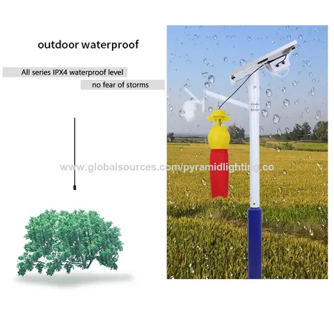 2022 Hot Solar Square Mosquito Lamp Outdoor Garden Plug Electric Shock ...