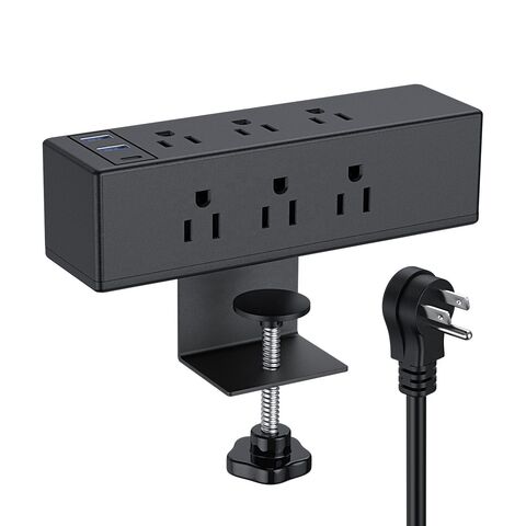 Buy Wholesale China Double Side Us Power Outlet Mountable Desk Clamp ...