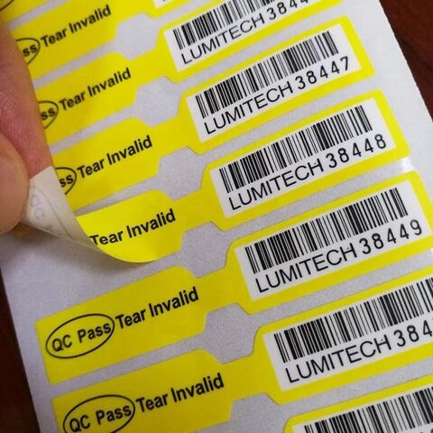Buy Wholesale China Custom Design Qc Passed Tear Involid Barcode Label ...