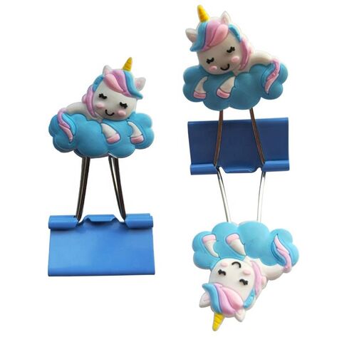 Buy Wholesale China New Arrivals Soft Pvc Rubber Unicorn Binder Clip ...