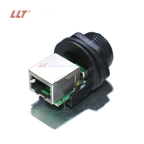 Cat 5e Cat 6 Rj45 Ip67 Signal Female Receptacle For Ethernet Waterproof ...