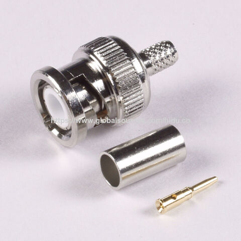 Buy Wholesale Taiwan Bnc Male Crimp Connector Nickel Plated Rf Adaptor ...