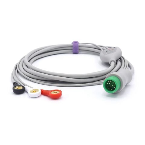 Bulk Buy China Wholesale Comen 3 Leads Ecg Trunk Cable With Leadwires ...