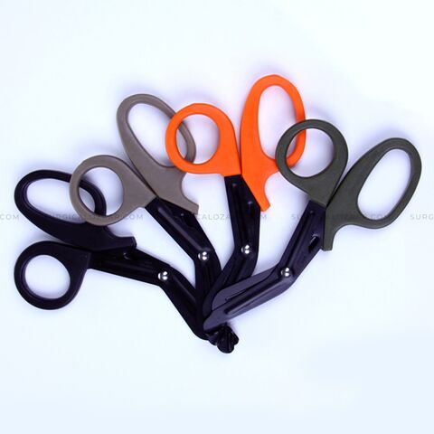 Trauma Shears Medical Bandage Scissors With Blunt Tip And Serrated ...