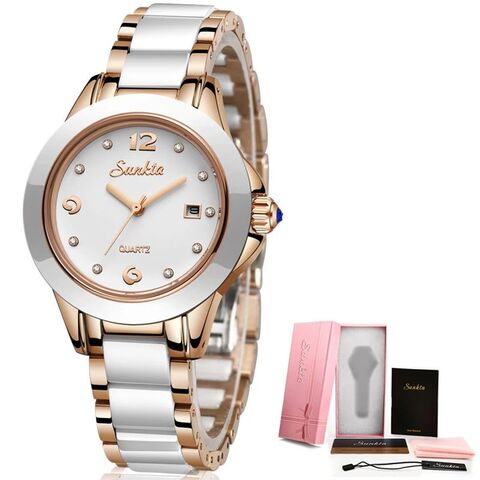 Buy Wholesale China Lige Sunkta Women Watch Fashion Ladies Ceramic ...