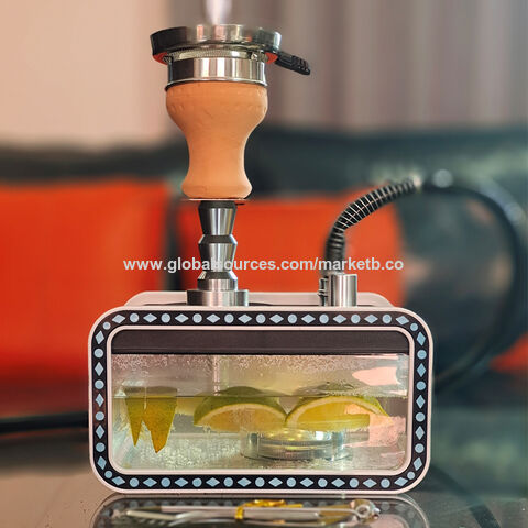 Buy Wholesale China Rectangle Acrylic Shisha With Led Light Portable ...