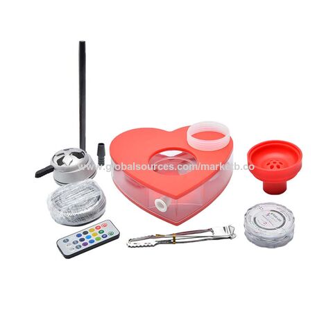 Buy Wholesale China Acrylic Hookah Set Heart Shape New Arabic Shisha ...