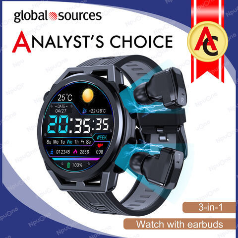 High Quality Smart Watch With Tws Earbud 4g Mp3 Music Memory Smartwatch ...