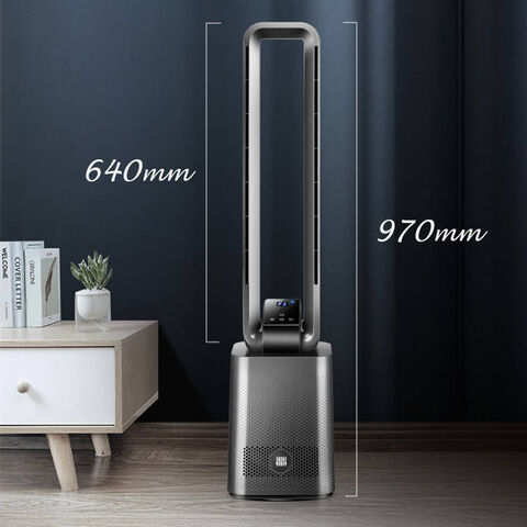 New Bladeless Cooling Fan Tower Fan Soft Cooling Low Noise, Bladeless ...