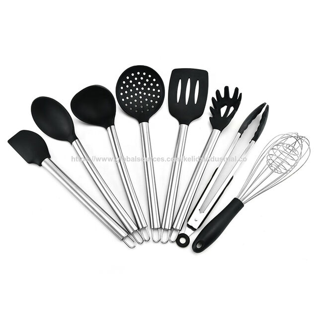 Buy Wholesale China New Design Kitchen Utensil Set 8 Piece Silicone Non ...