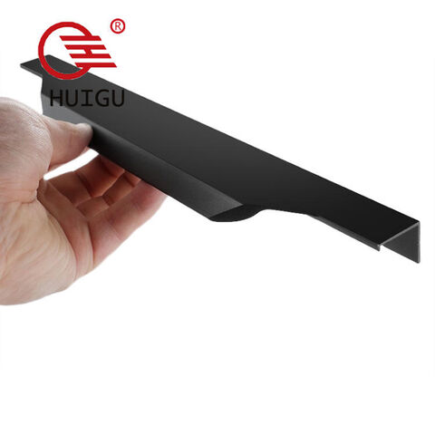 Kitchen Cabinet Hardware Aluminium Profile Pull Chrome Plate Edge ...