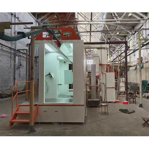 Auto Powder Coating Spray Booth Conveyor Recovery System Quick Color ...