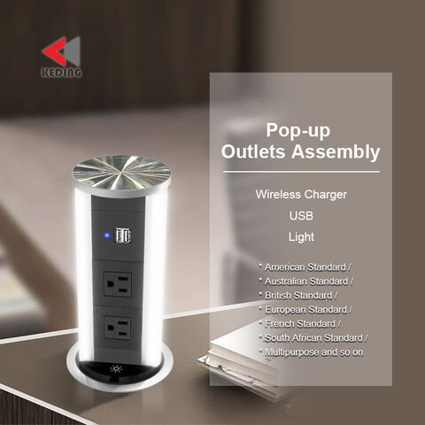 Kitchen Appliance Desk Cabinet Automatic Pop- Up Electrical Power ...