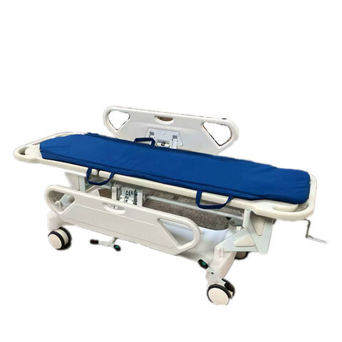 Emergency Hydraulic Patient Transport Stretcher Trolley Bed With Side ...