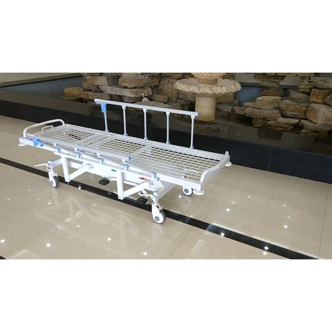 Emergency Hospital Hydraulic Manual Stretcher Patient Transfer Trolley ...