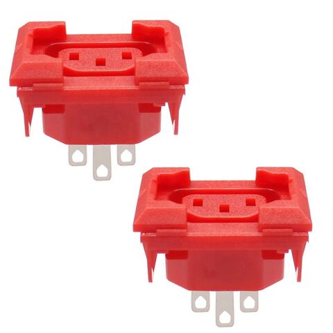 Red Iec 320 C13 Lockable Pdu Receptacle Outlet Sockets For Extension ...