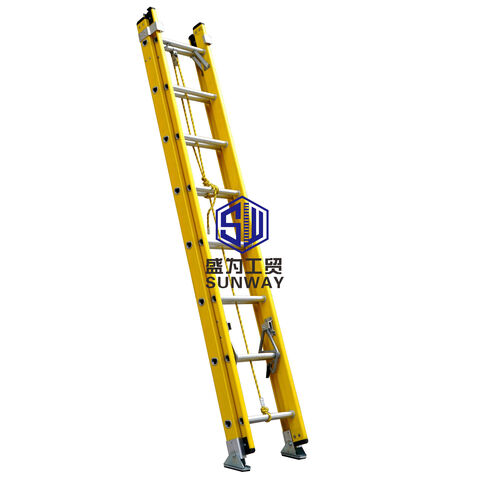En131 Red And Yellow Frp Ladder Aluminum And Fiberglass Extension ...