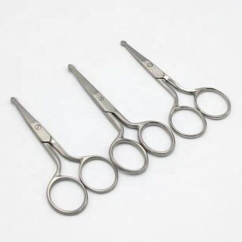 Rounded Nose Hair Trimmer Safety Scissors Multi Purpose Scissor With ...