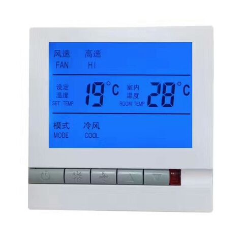 Fan Coil Thermostat Temperature Controller Central Air Conditioning ...