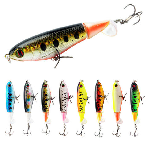 105mm 17g Fishing Floating Topwater Whopper Popper Lures Bait Bass ...