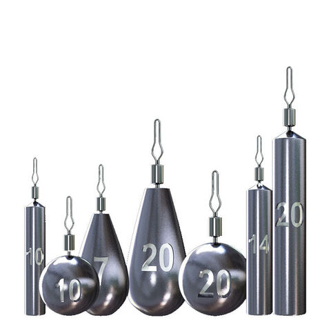 Cwfl01 Wholesale 2.5g-20g Three Shapes Sinker Fishing Lead Weight Die ...