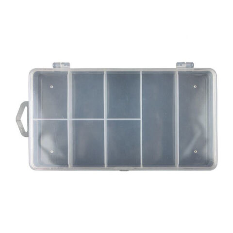 Accessories Bait Box 17.5*9.5*3cm 8 Lattice Transparent Plastic Storage ...