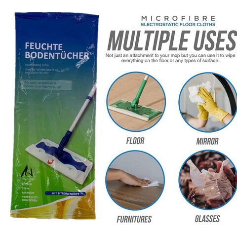 Spunlace Nonwoven Disposable Floor Wipes Household Floor Wet Wipes Dust ...