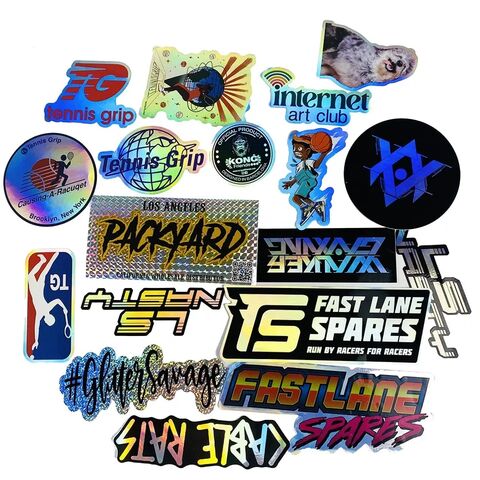 Resist Waterproof Custom Logo Printed Die Cut Vinyl Holographic ...