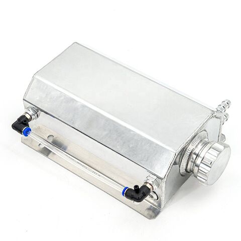 Universal 2l Alloy Aluminum Engine Oil Fuel Gas Catch Can Breather Tank ...