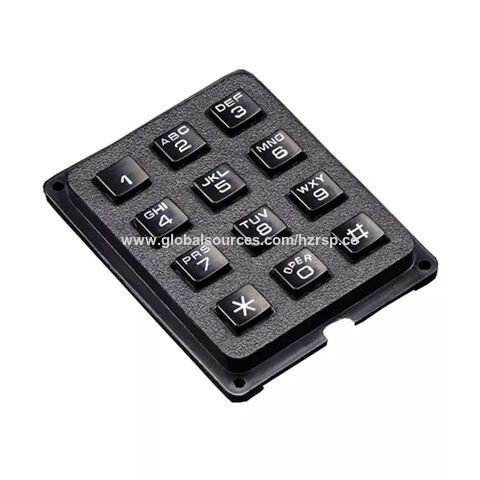 Factory Price 4x3 12 Button Matrix Plastic Chiclet Keyboard Telephone ...