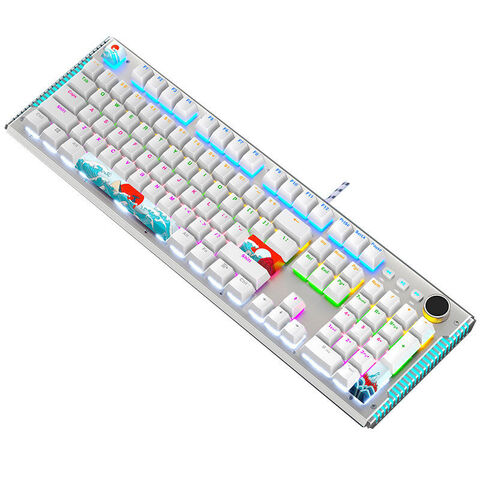 Rgb Backlit 104-key Wired Gaming Mechanical Keyboard, Waterproof ...