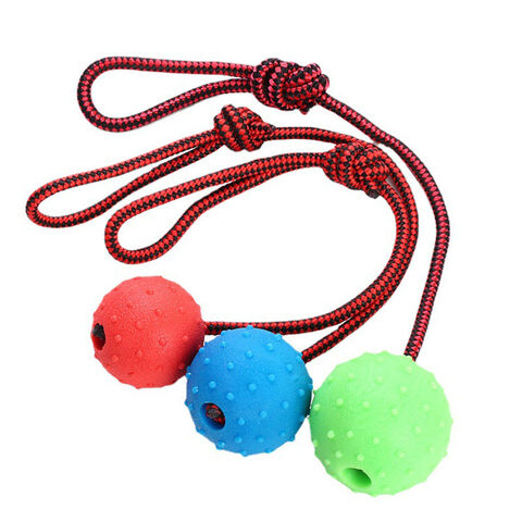 Buy Wholesale China Dog Toys Treat Balls Interactive Hemp Rope Rubber Leaking Balls For Small ...