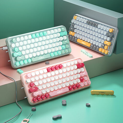 Buy Wholesale China Oem Wired+2.4g+bluetooth Rainbow Mechanical ...