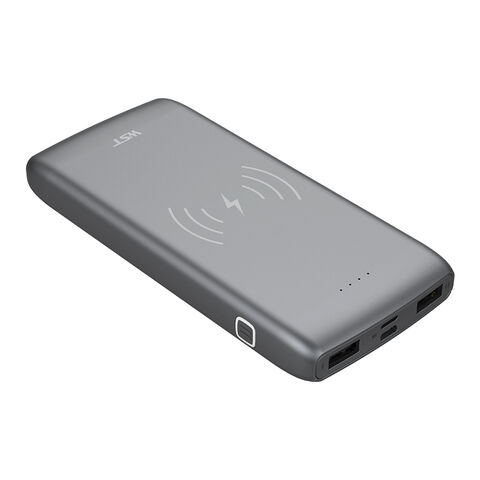 Wst High Density 10000mah Li-polymer Battery Powerbank Wireless Charger ...