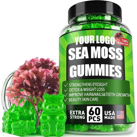 Sea Moss Gummies Organic Burdock Root Gummies Sea Moss And Bladderwrack ...