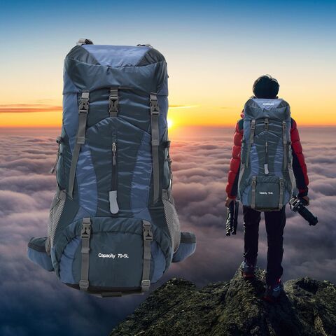 Buy Wholesale China 70l Camping Hiking Backpack With Rain Cover ...