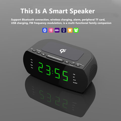 Buy Wholesale China Bluetooth 5.0 Qi Clock Radio, Wirelsee Charge ...