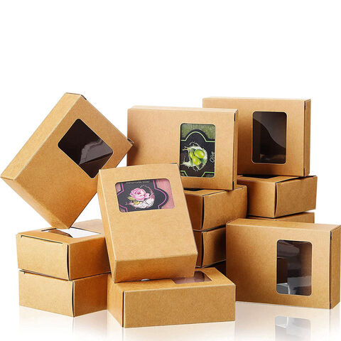 Custom Handmade Soap Bar Packaging Kraft Paper Box With Your Logo At ...