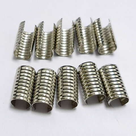 Buy Wholesale China Leather Rope Clip 9x14mm Silver Round Fastener ...