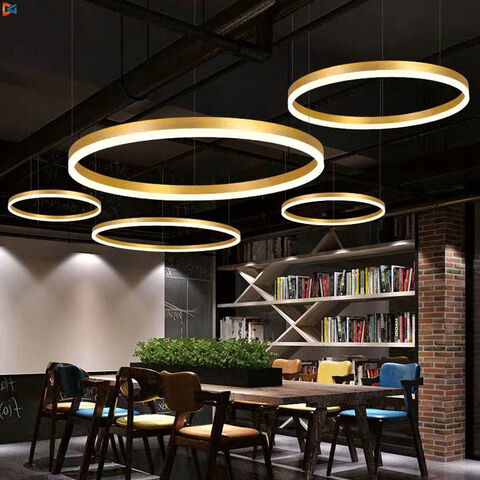 Contemporary Minimalist Circle Hanging Light Decorative Ceiling Round ...