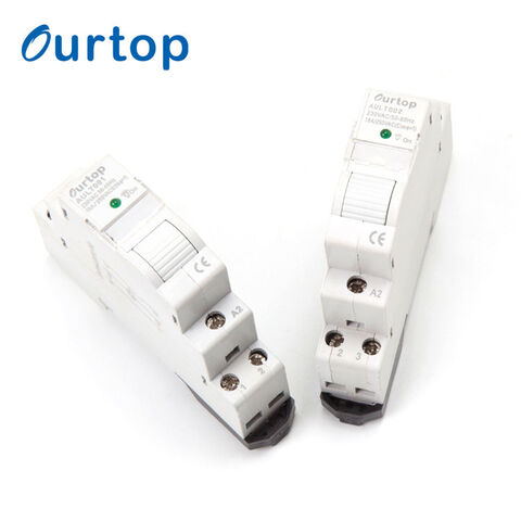 Buy Wholesale China Ourtop 230vac Multifunction Mini Latching Relay Din ...